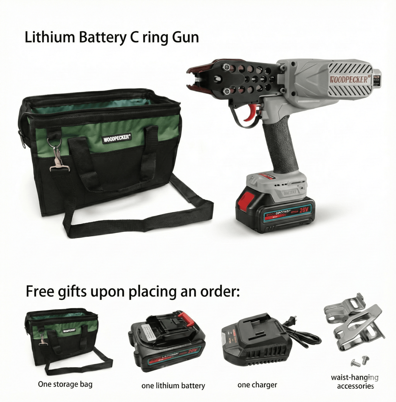 Premium 20V Cordless C Ring Gun – Outback Fencing and Steel Supplies